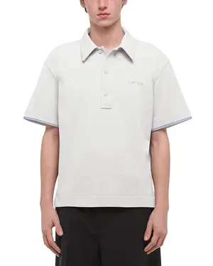 Helmut Lang Pique Polo Shirt - White