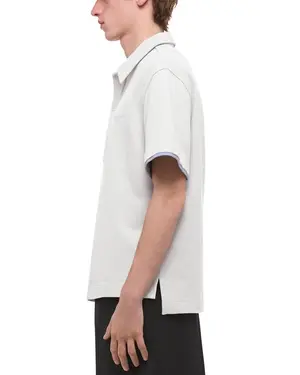 Helmut Lang Pique Polo Shirt - White