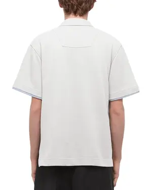 Helmut Lang Pique Polo Shirt - White