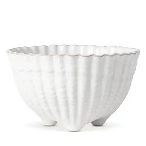 COSTA NOVA Fattoria Footed Shell Bowl 6 - White