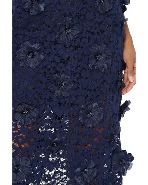 MILLY Orion Tulip Jacquard Strapless Dress