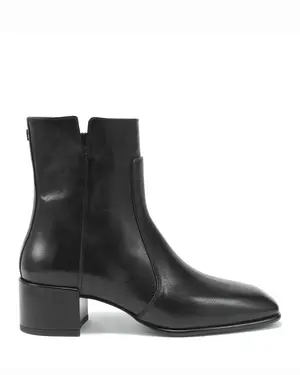 JIMMY CHOO Eliot 45 Vintage Leather Ankle Boots - Black