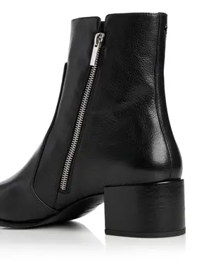 JIMMY CHOO Eliot 45 Vintage Leather Ankle Boots - Black