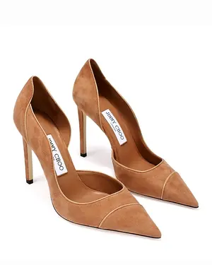 JIMMY CHOO Brigitte 100 Pumps - Toffee/chai