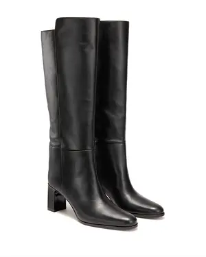 Tall Square Toe Moto Boots