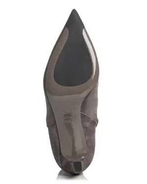 JIMMY CHOO Frankie 65 Suede Ankle Boots - Storm