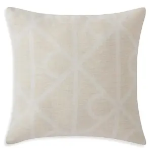 Calvin Klein Emblem Decorative Pillow, 20 X 20 - Bone