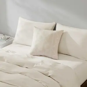 Calvin Klein Emblem Decorative Pillow, 20 X 20 - Bone