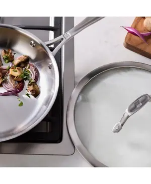 ZWILLING Spirit Stainless Steel Fry Pan With Lid, 9.5