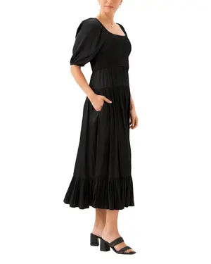 Karen Kane Blouson Sleeve Midi Dress