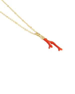 ANABEL ARAM Milos Coral Charm Necklace