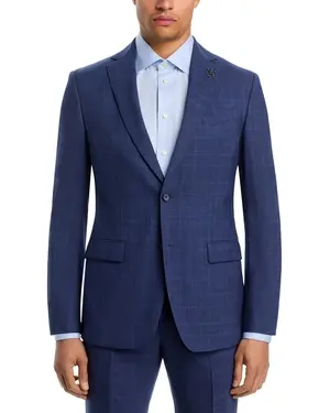 John Varvatos Slim Fit Tonal Plaid Suit Jacket
