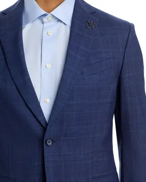 John Varvatos Slim Fit Tonal Plaid Suit Jacket