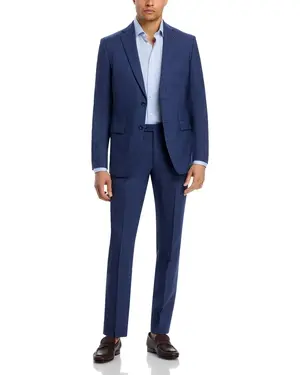 John Varvatos Slim Fit Tonal Plaid Suit Pants