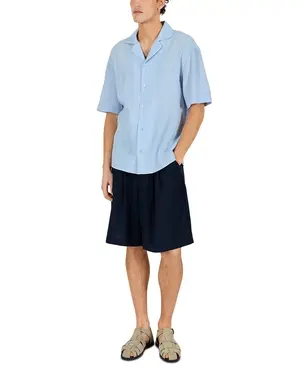 KROST Camp Collar Micro Plaid Bowling Shirt