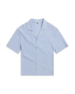 KROST Camp Collar Micro Plaid Bowling Shirt