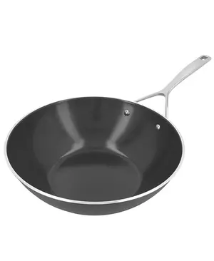DEMEYERE Alu Pro 5 Ceramic Nonstick Wok, 12 - Silver