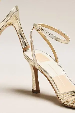 Dolce Vita Isebel Ankle-strap Heeled Sandals - Platinum