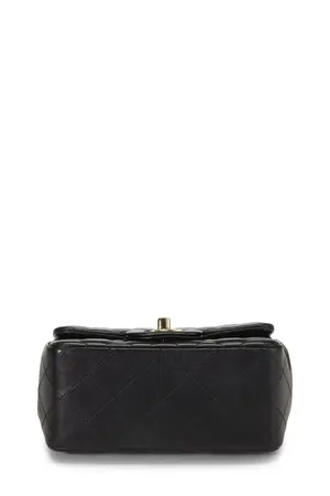 Chanel Quilted Lambskin Square Flap Bag - Black