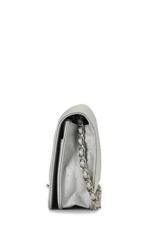 Chanel Quilted Caviar Mademoiselle Wallet On Chain