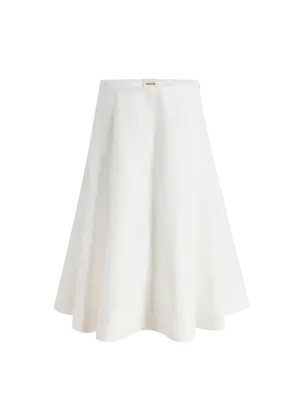 Khaite Martin A-line Skirt - Chalk