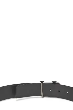 LOUIS VUITTON Monogram Eclipse Ceintures Initiales Belt - Black