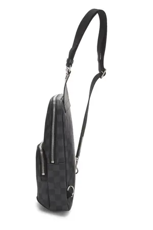 LOUIS VUITTON Damier Graphite Avenue Sling Bag - Blue