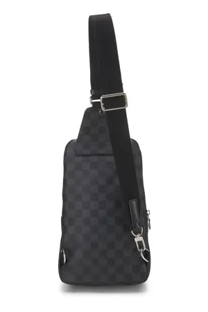 LOUIS VUITTON Damier Graphite Avenue Sling Bag - Blue