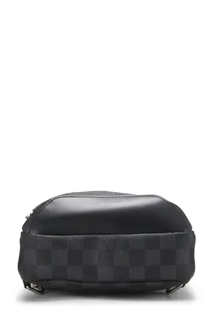 LOUIS VUITTON Damier Graphite Avenue Sling Bag - Blue