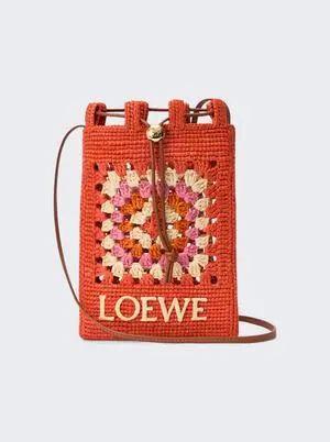 Loewe Drawstring Pocket Pouch - Orange