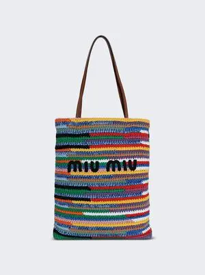 Miu Miu Crochet Tote Bag - Multi