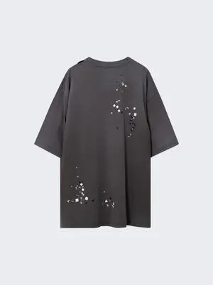 Mihara Yasuhiro Embellished Sticker Tee - Black