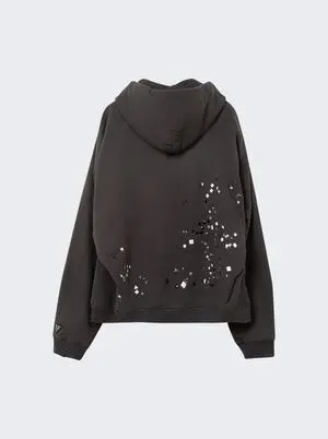 Mihara Yasuhiro Embellished Zip-up Hoodie - Black