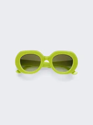 EMMANUELLE KHANH Oval Frame Sunglasses - Brown
