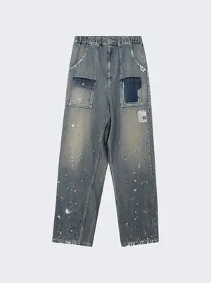 Men's Striped Jeans