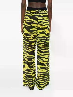 Attico Zebra Print Drawstring Trousers
