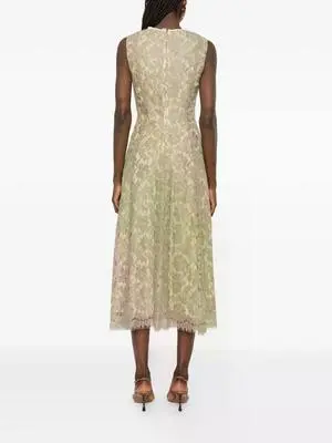CLIPS Name Flower-lace Midi Dress