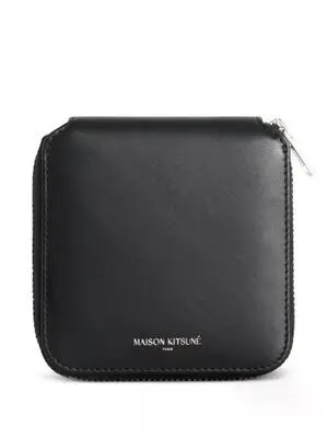 Maison Kitsuné Logo-print Zip-around Wallet