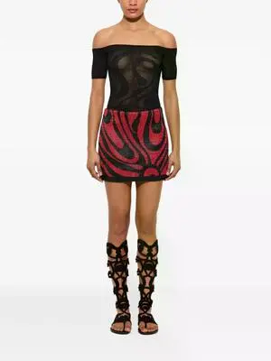 Emilio Pucci Rafia Wrap Skirt