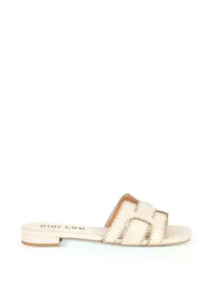 BIBI LOU Scalloped Cut-out Flat Sandals