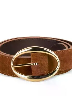 Orciani Suede Oval-buckle Belt
