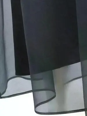 Brunello Cucinelli Sheer Silk Skirt - Black