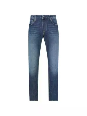 HANDPICKED Ravello Logo-patch Jeans