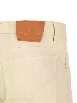 HANDPICKED Ravello Logo-patch Jeans - Neutrals