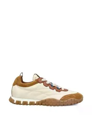 Miu Miu Tyre Panelled Sneakers - Neutrals