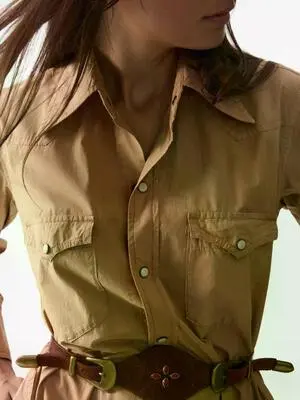 FORTELA Arley Shirt Dress - Neutrals