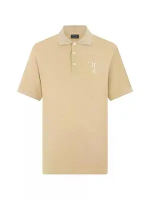BILLIONAIRE Logo-embroidered Polo Shirt - Neutrals
