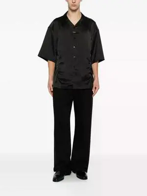 Martine Rose Striped Short-sleeve Shirt - Black