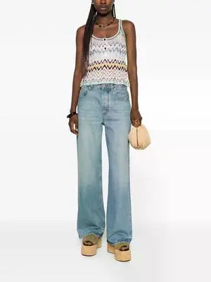 Missoni Zigzag Knit Button-detail Tank Top