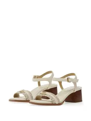 Michael Kors Monogram Buckle Sandals